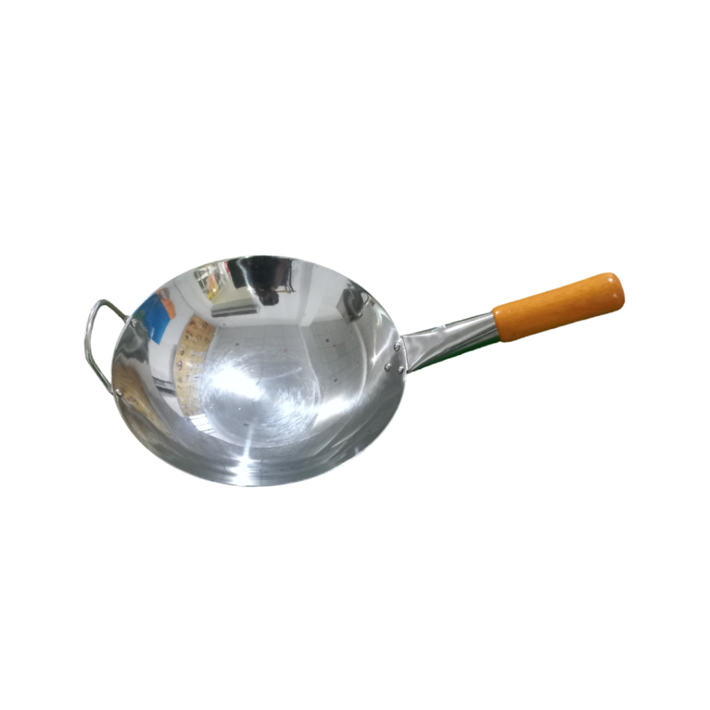 Stainless Steel Wok Pan with Helper Handle – 11" - Davindas