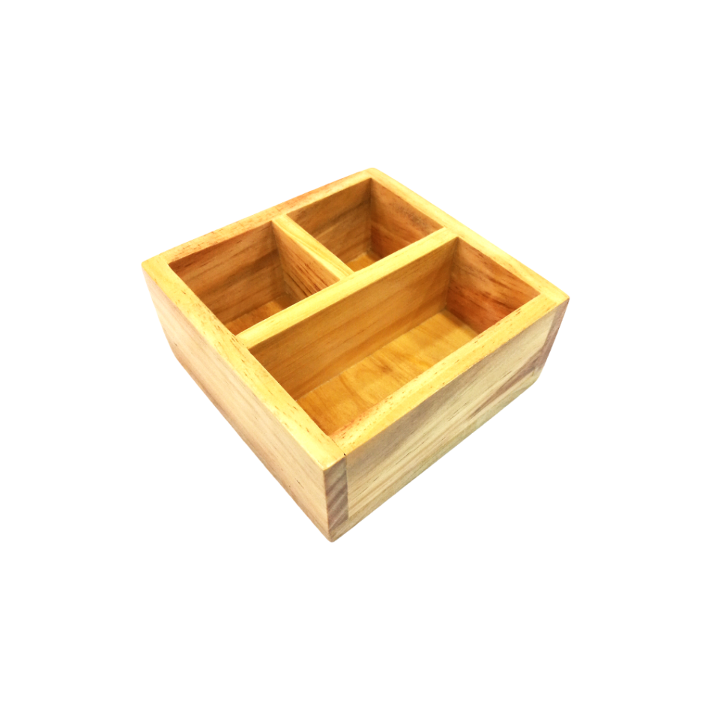 Wooden Sachet Holder - 3 Compartments - Davindas